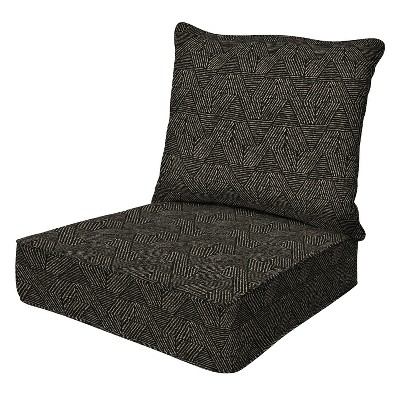 Honeycomb Outdoor Zaire Black Deep Seating Cushion Set : Target