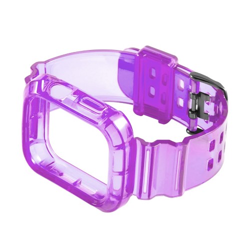 Insten Clear Watch Band With Bumper Case For Apple Watch 44mm 42mm ...