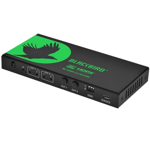 Monoprice Blackbird 2x2 Hdmi Matrix With Audio Extraction, Hdmi 2.1 ...