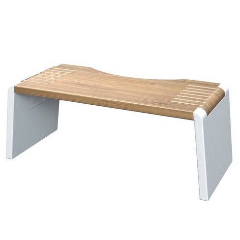 Folding Bamboo Stockholm Toilet Stool White - Squatty Potty : Target