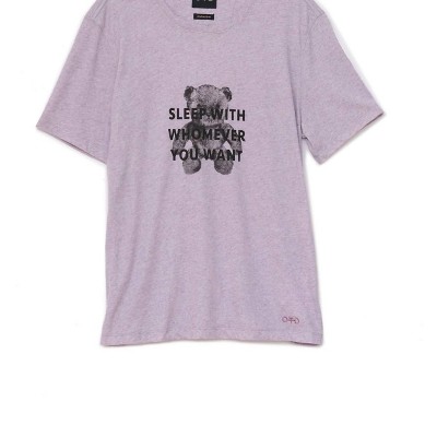 Women's Unisex "sleep With Whomever You Want" Graphic Short Sleeve Knit ...