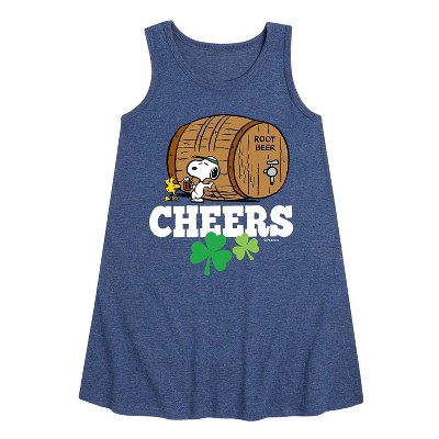 Peanuts Cheers Root Beer - Heather Navy - Large : Target