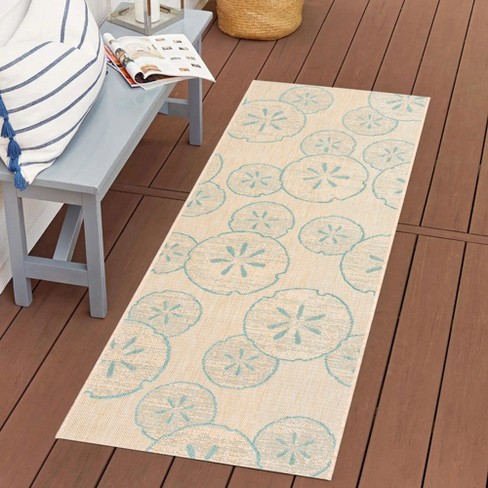 Disney Mickey Mouse Sand Dollar Coastal Casual Oasis Blue Beige ...