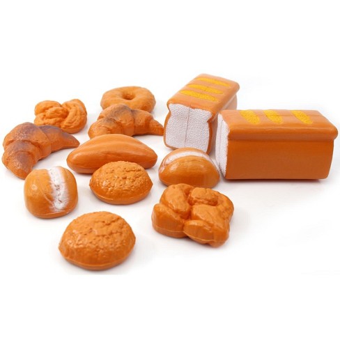 Juztoys 12pcs Pretend Toys Assorted Breads Pastry Playset – Play Food ...