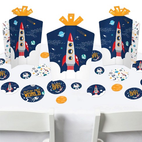 Big Dot Of Happiness Blast Off To Outer Space - Rocket Ship Baby Shower ...