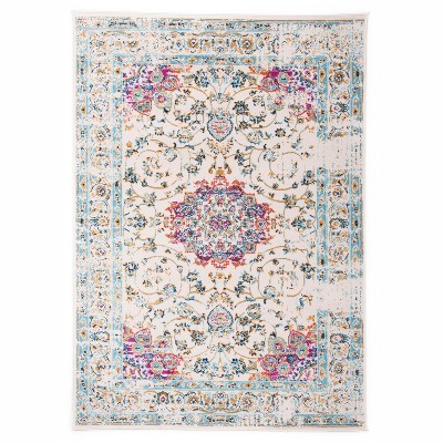 World Rug Gallery Traditional Distressed Oriental Area Rug - Pink 5' X ...