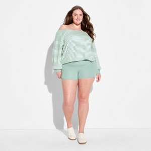 Women's Off the Shoulder Long Sleeve Pullover Sweatshirt - Wild Fable ...
