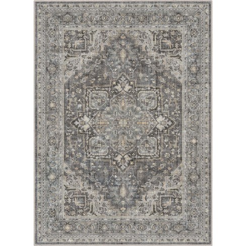 Well Woven Apollo Flatwoven Tirana Dark Grey Area Rug (5'3" X 7'3 ...