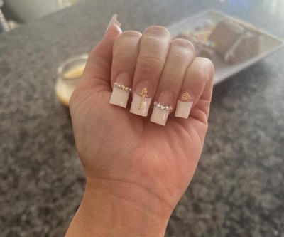 Kiss Salon Dip All-in-one Fake Nails Manicure Kit - 40ct : Target