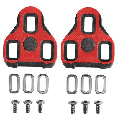 Exustar E-ARC11 Cleats Compatibility: Keo Grip, Float: 7°, Red : Target