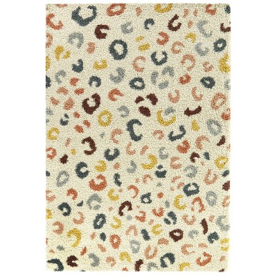 Liora Manne Savannah Grid Indoor Rug Charcoal 7'6" X 9'6" : Target