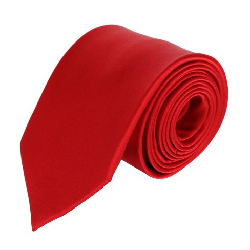 Ctm Men's Silk Solid Tie, Red : Target