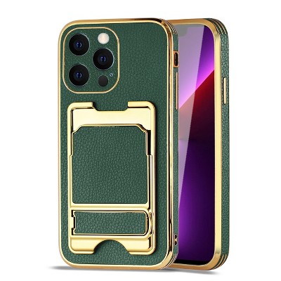 Reiko Iphone 13 Pro Leather Case With Card Holder In Green : Target