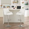 Vecelo Swivel Adjustable Bar Stools, White, Set Of 2 : Target