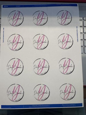 Avery Printable Round Labels with Sure Feed, 2" Diameter, Glossy White ...