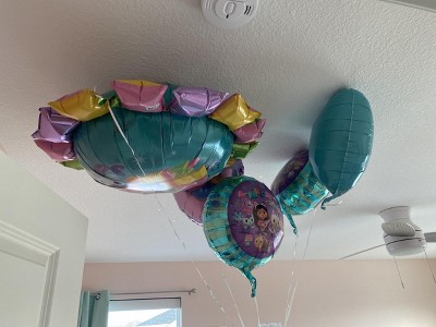 9.5" Medium Helium Balloon Kit: Balloon Time Multicolor Steel Tank For ...