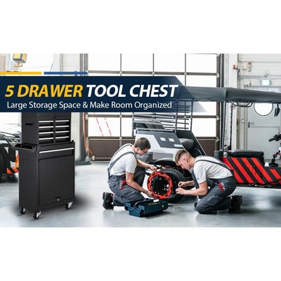 Hanpure Tool Chest,5-drawer Rolling Tool Storagecabinet With Enhanced ...