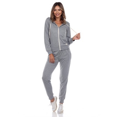 French Terry Lounge Set Gray Large - White Mark : Target