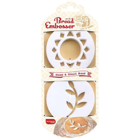 Talisman Designs Decorating Bread Embossers, Set Of 2, White : Target