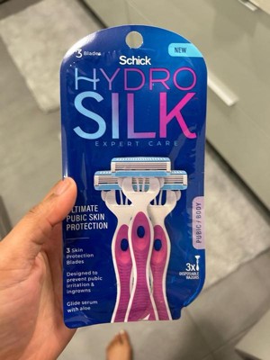 Schick Women's Hydro Silk Pubic Disposable Razor - Trial Size - 3ct ...