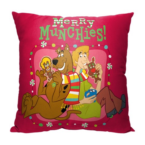 Warner Bros. Scooby-doo Merry Munchies Throw Pillow 18x18 Inches : Target