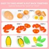 Etokfoks 67 Piece Pretend Play Food Set for Kids Kitchen Includes 24 ...