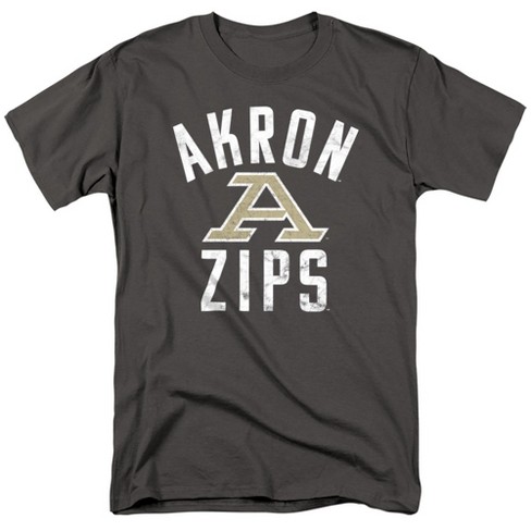 University Of Akron The Official Zips Logo Adult T-shirt, Charcoal ...
