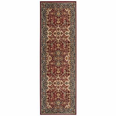 Kashan Ksn300 Power Loomed Runner Rug - Blue/red - 2'6"x8' - Safavieh ...