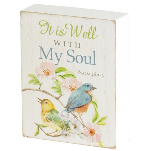 Dicksons It Is Well With My Soul Distressed White 3 X 4 Mdf Wall ...