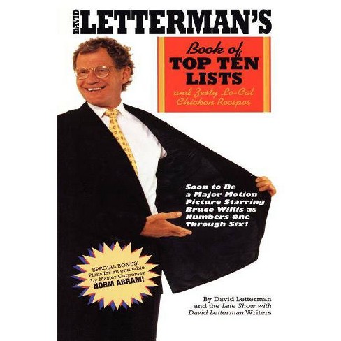 David Letterman's New Book Of Top Ten Lists - (paperback) : Target
