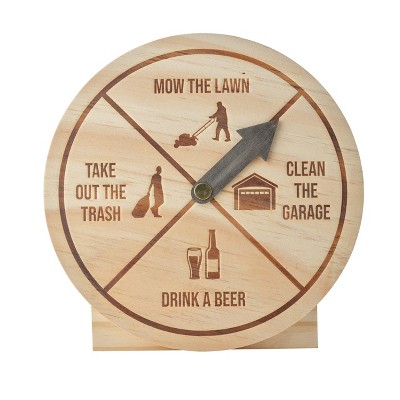 Light Autumn Wood Spinning Wheel Gifts For Dad, Brown : Target