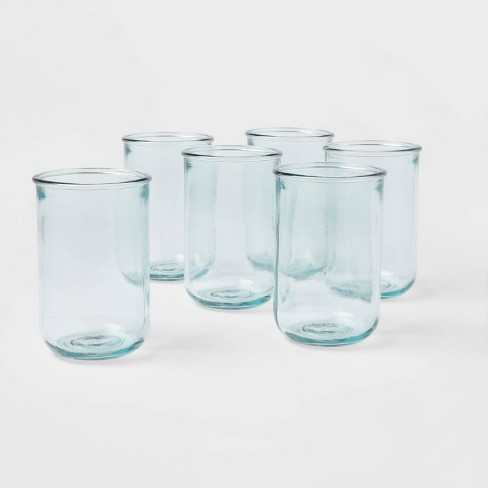 14oz 6pk Glass Potomac Tall Tumblers - Threshold™: Recycled Glassware ...