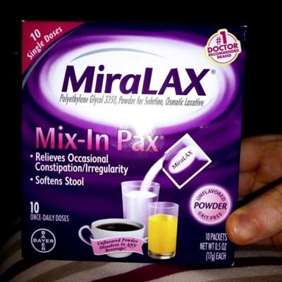 Miralax Mix-in Pax Laxative Single Dose Packets : Target