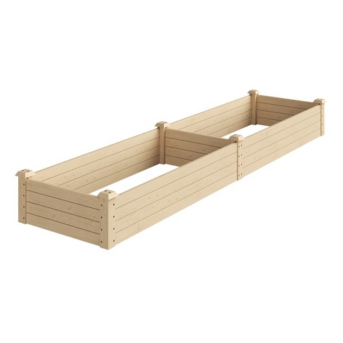 Home-complete 8ftx2ft Wood Raised Garden Bed : Target