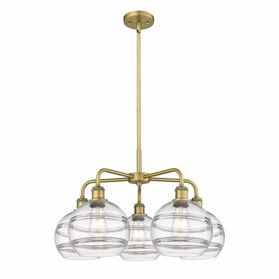 Innovations Lighting Rochester 5 - Light Chandelier In Brushed Brass ...