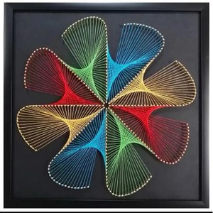 Wizardi String Art DIY Kit - Rainbow Swirl. Wizardi Geometry Nail ...