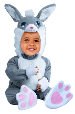 Halloweencostumes.com 6/9 Months Fluffy Blue Bunny Costume For Babies ...