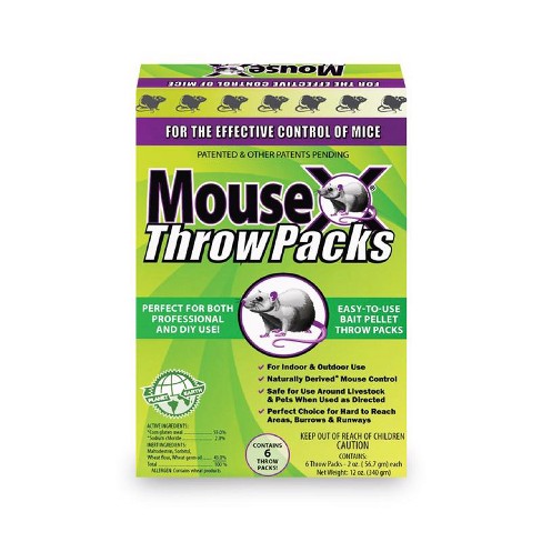 Mousex Non-toxic Bait Pellet Throw Pack For Mice 12 Oz 6 Pk : Target
