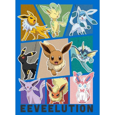 Men's Pokemon All About Eevee Eeveeloution Pull Over Hoodie - Royal ...