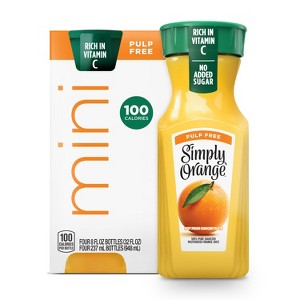 Simply Pulp Free Orange Juice - 32 fl oz/4ct : Target