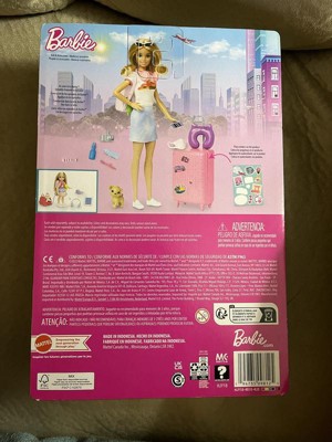 Barbie Doll And Accessories Travel Set With Puppy : Target