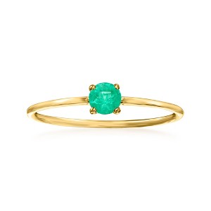 RS Pure by Ross-Simons 0.20 Carat Emerald Ring in 14kt Yellow Gold : Target