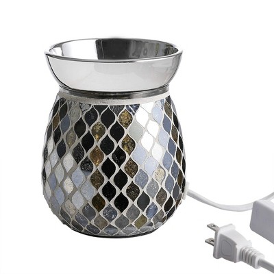Whole Housewares Mosaic Glass Fragrance And Candle Warmer For Heating ...