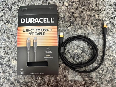 Duracell Premium 5 foot USB-C to USB-C Cable From The Most Trusted ...