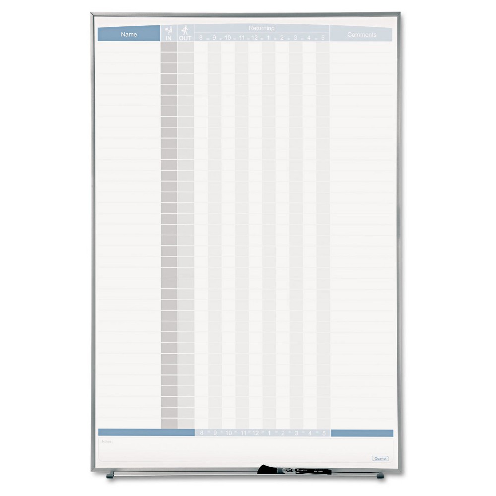 Quartet Matrix Employee Tracking Board - White (34 x 23)