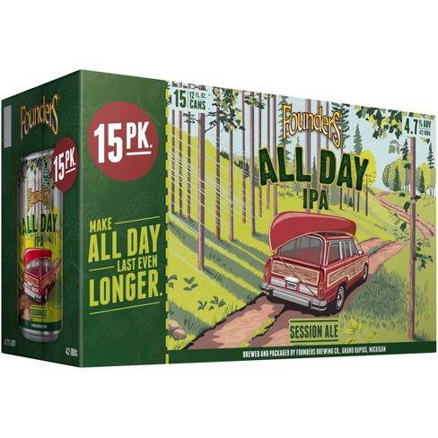 Founders All Day Ipa Beer - 15pk/12 Fl Oz Cans : Target