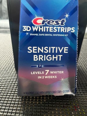 Crest 3d Whitestrips Sensitive White At-home Teeth Whitening Kit - 14 ...