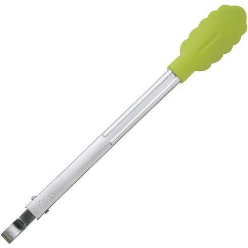 Cuisipro 12 Inch Stainless Steel Silicone Locking Tongs, Apple Green ...