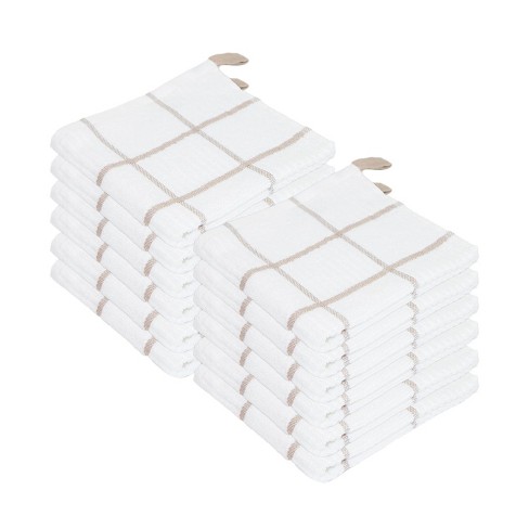 Sloppy Chef Premier Dishcloth (12 Pack), 13x13, 100% Ringspun Cotton ...