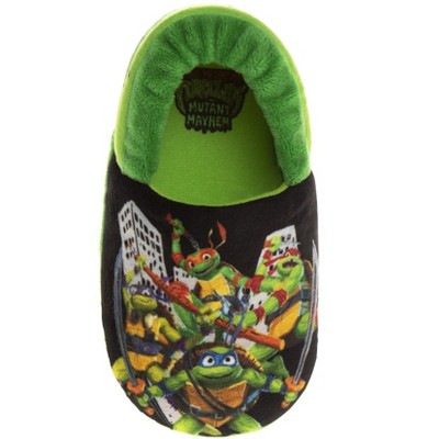 Tmnt Boys' Dual Sizes Slippers (toddler/little Kids) - Black/gray, 5-6 ...